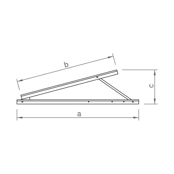 Solar Modules Mounting Structure - novotegra Elevation triangle rack 15 ...