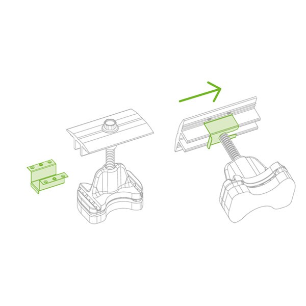 Solar Modules Mounting Structure - novotegra Contact latch module clamp ...